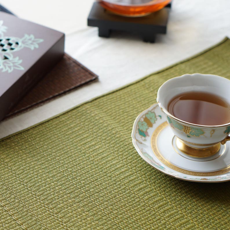 4 Set of Japanese Placemat, Igusa, Rush Grass Placemat, Dinning Ware ...