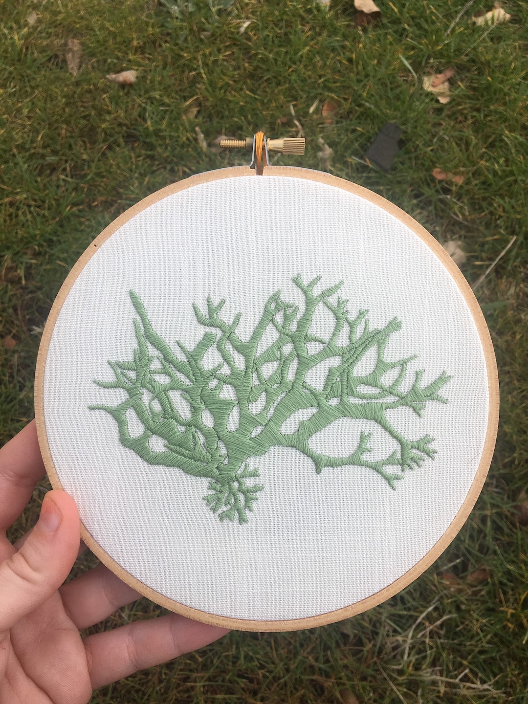 Lichen (evernia) Embroidery, 6 Inch Hoop - Etsy