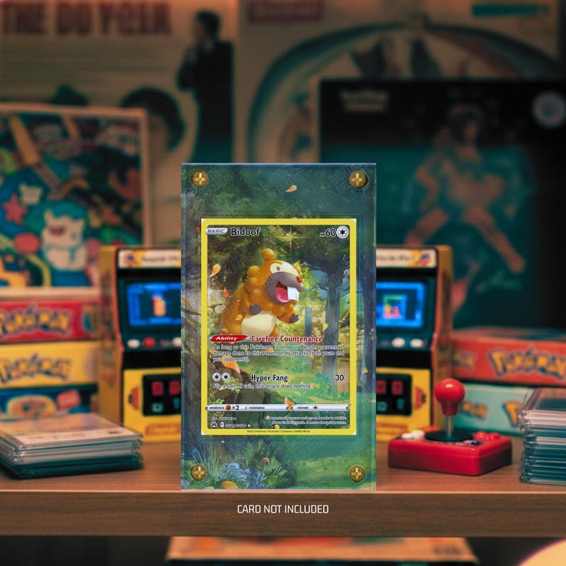 Bidoof GG29/GG70 Pokémon Card Extended Art Protective Display Case ...