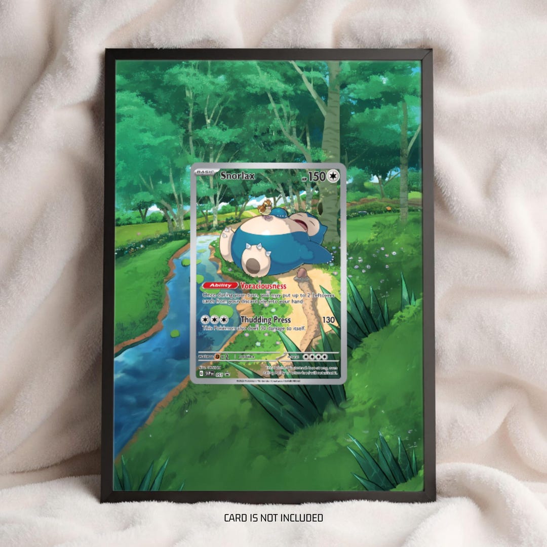 Snorlax Promo 051 Pokémon Extended Art Frame - Scarlet Violet 151 - Etsy UK