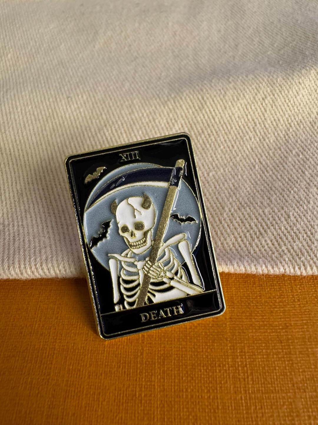 Tarot Pin, Death Pin, Tarot Card Pin, Cat Pin, Cute Tarot Card Pin ...