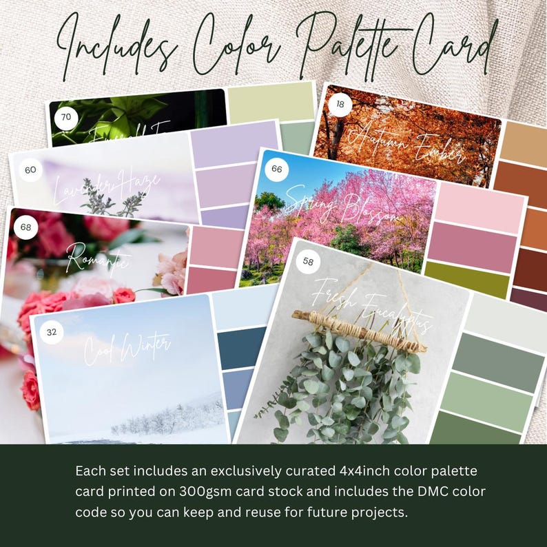 Embroidery Threads Color Palette Pack Vanilla Dreams (53) 6 Skeins ...