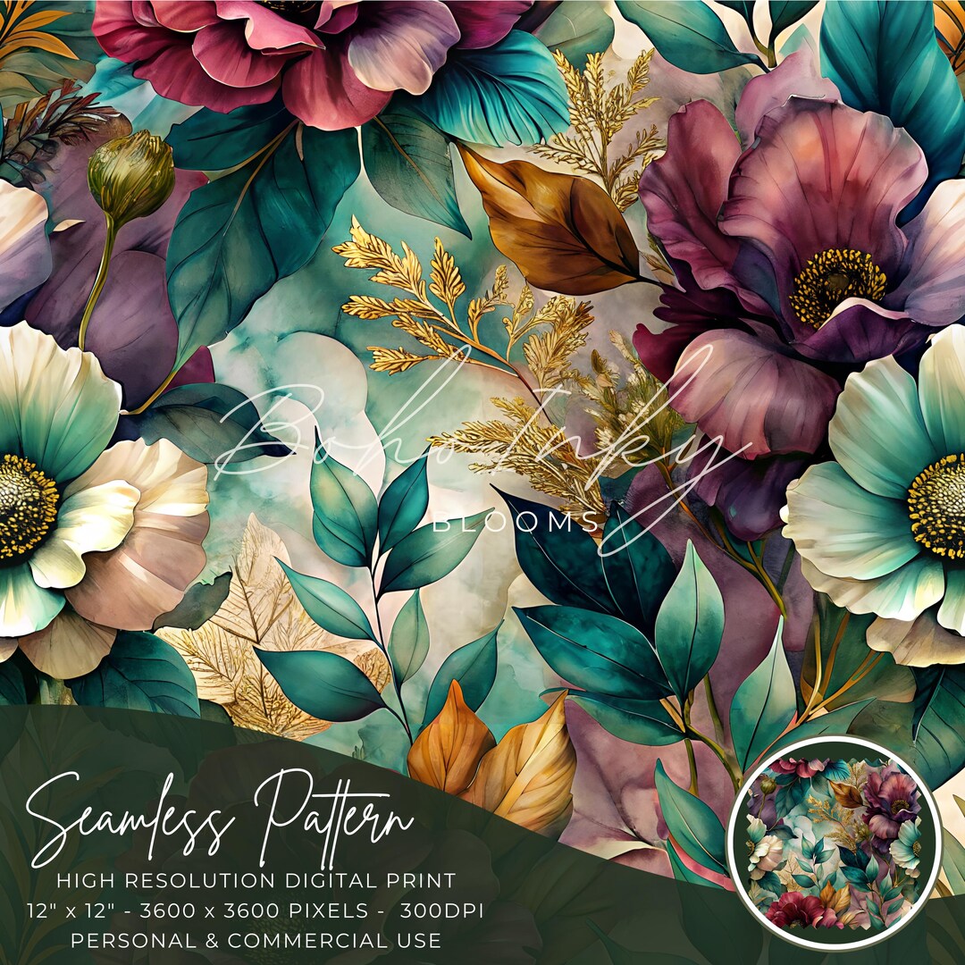 Alcohol Ink Lush Burgundy Seamless Pattern Digital, Seamless Print ...
