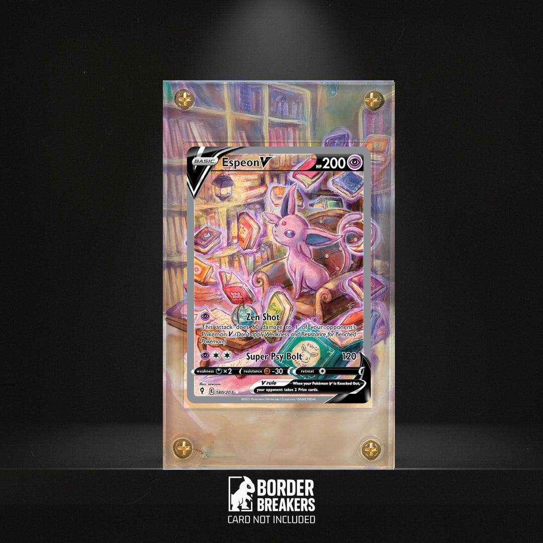 Espeon 180/203 Pokémon Extended Art Artwork Display Case - Magnetic ...