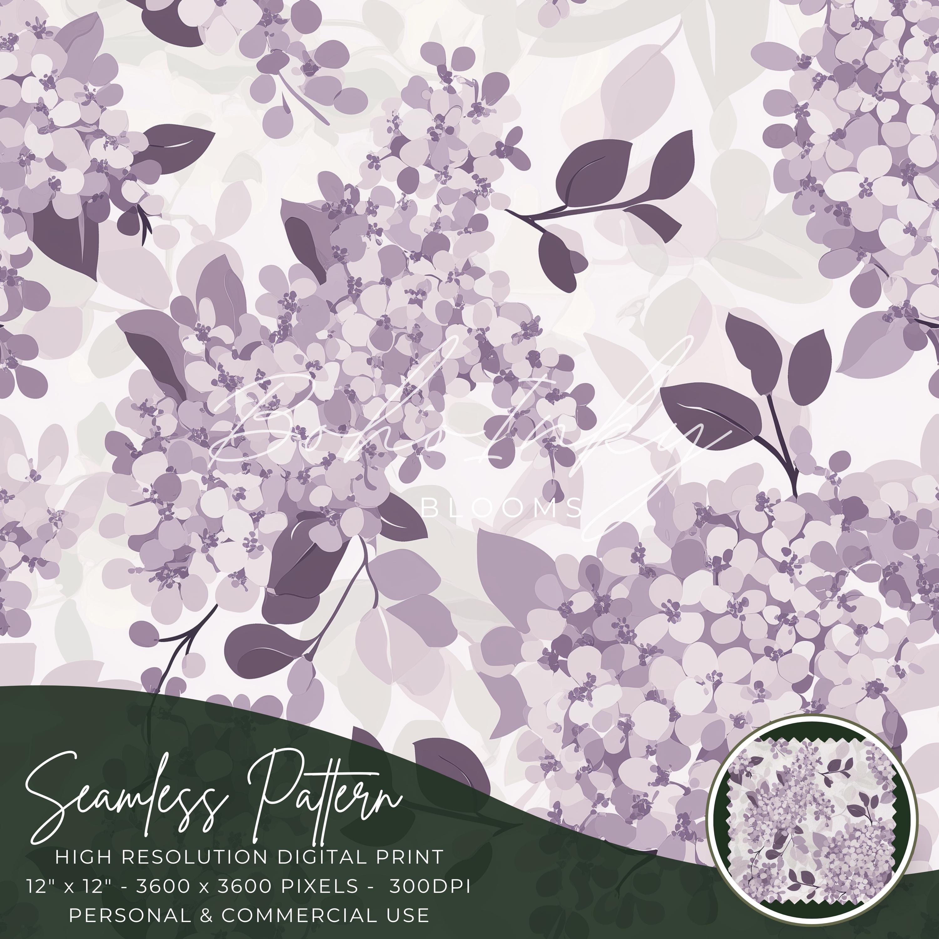 Abstract Muted Lilac Clusters Seamless Pattern, Tiling Pattern ...