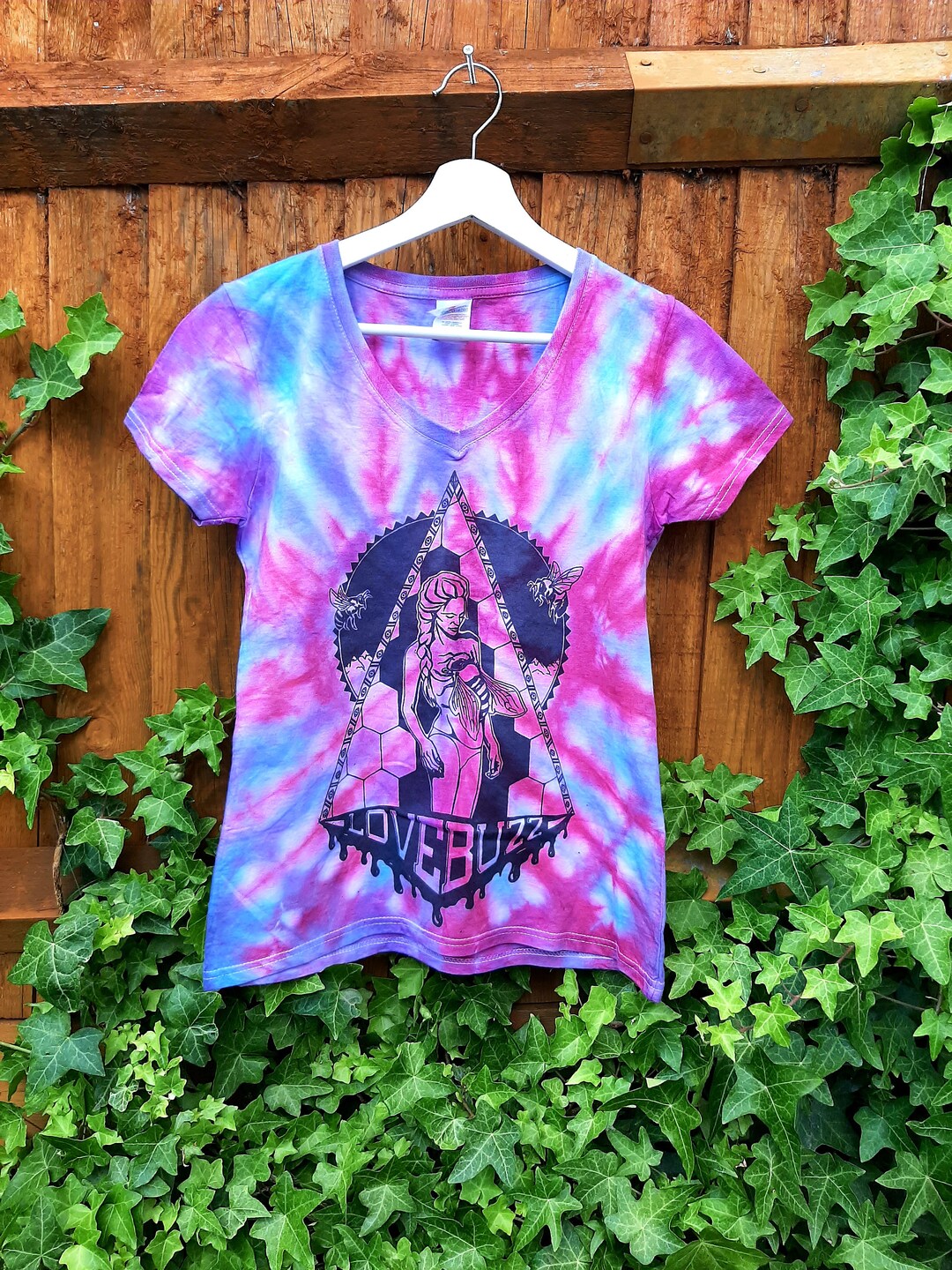 Love Buzz, Nirvana, Shocking Blue Trippy One off Tie Dye Top ...