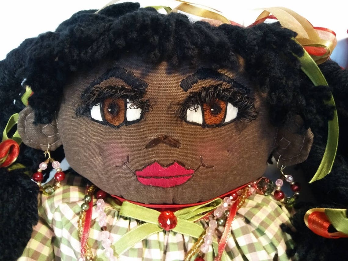 African American Dolls, Black Dolls, Fabric Dolls, Unique Ooak Black ...