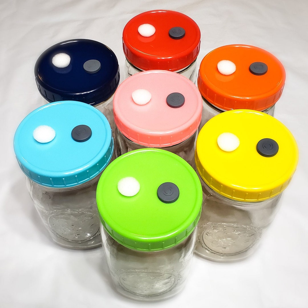 Rainbow Set Grain Spawn Mason Jar Lids Wide Mouth for Mycology Value ...