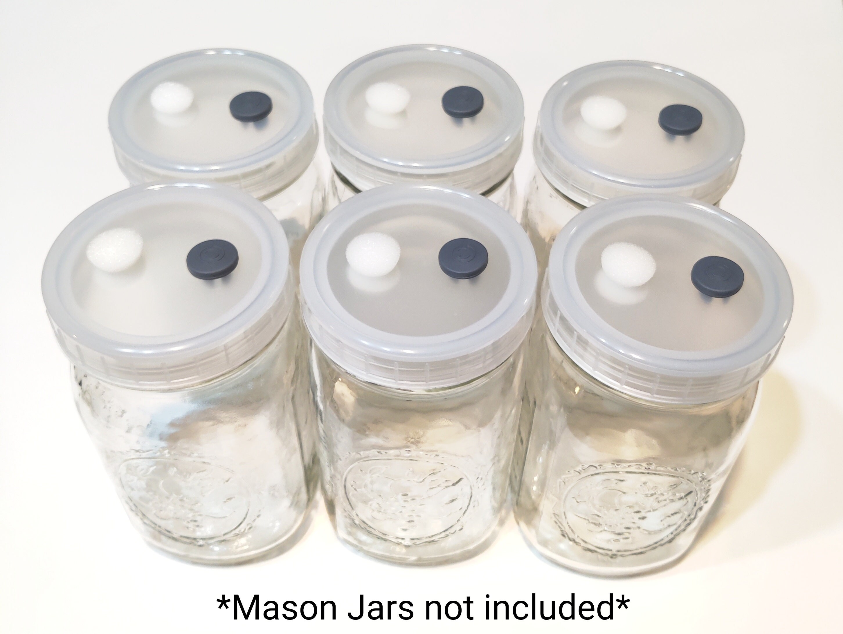 6 Grain Spawn Mason Jar Lids Wide Mouth for Mycology Value Cap | Etsy