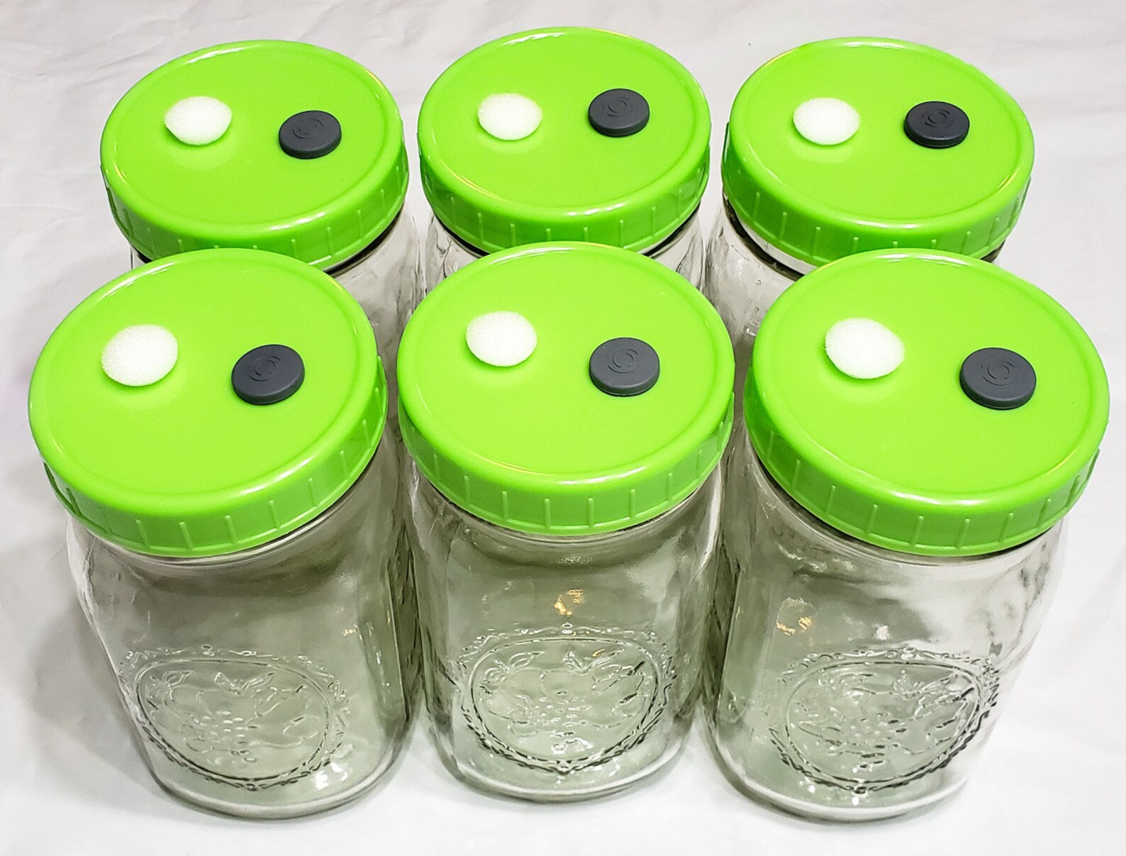 6 Grain Spawn Mason Jar Lids Wide Mouth for Mycology Value Cap | Etsy