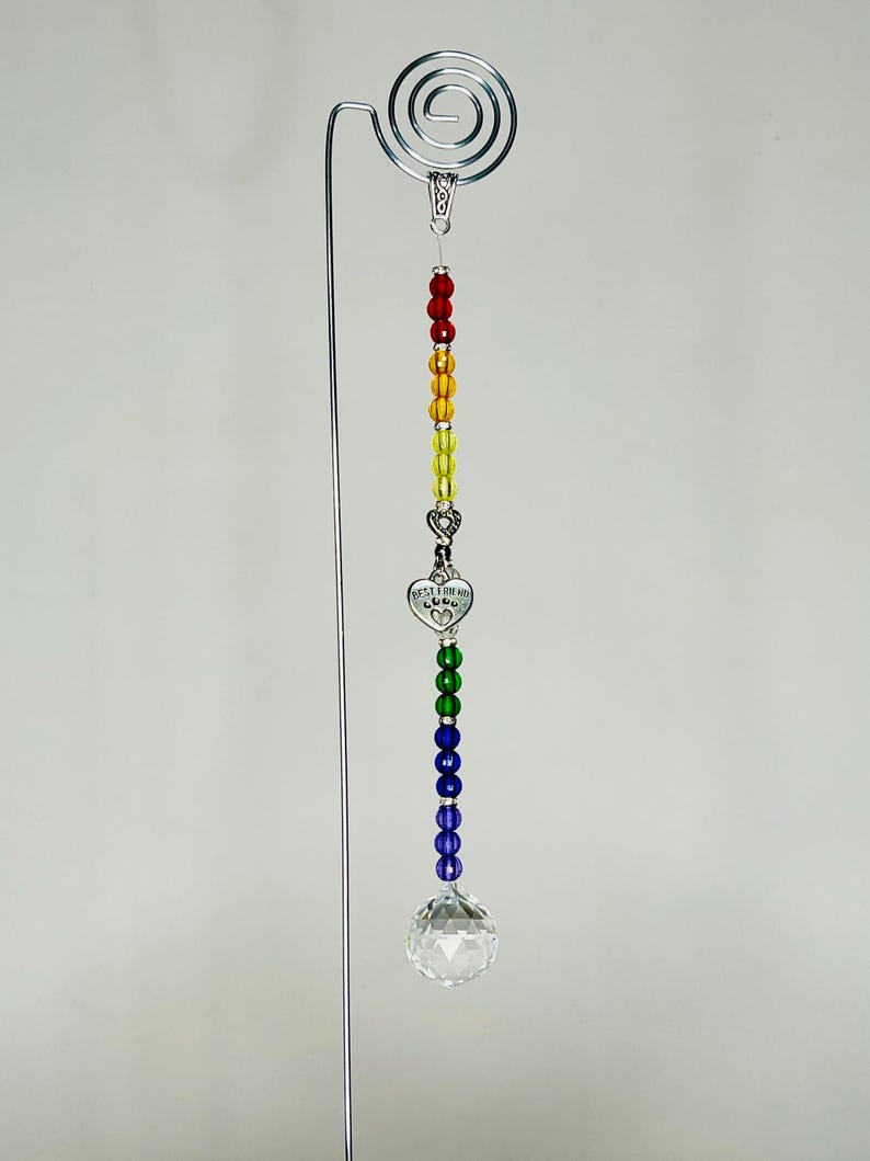 Charmed Rainbow Bridge Pet Memorial Plant Stake Suncatcher - Etsy