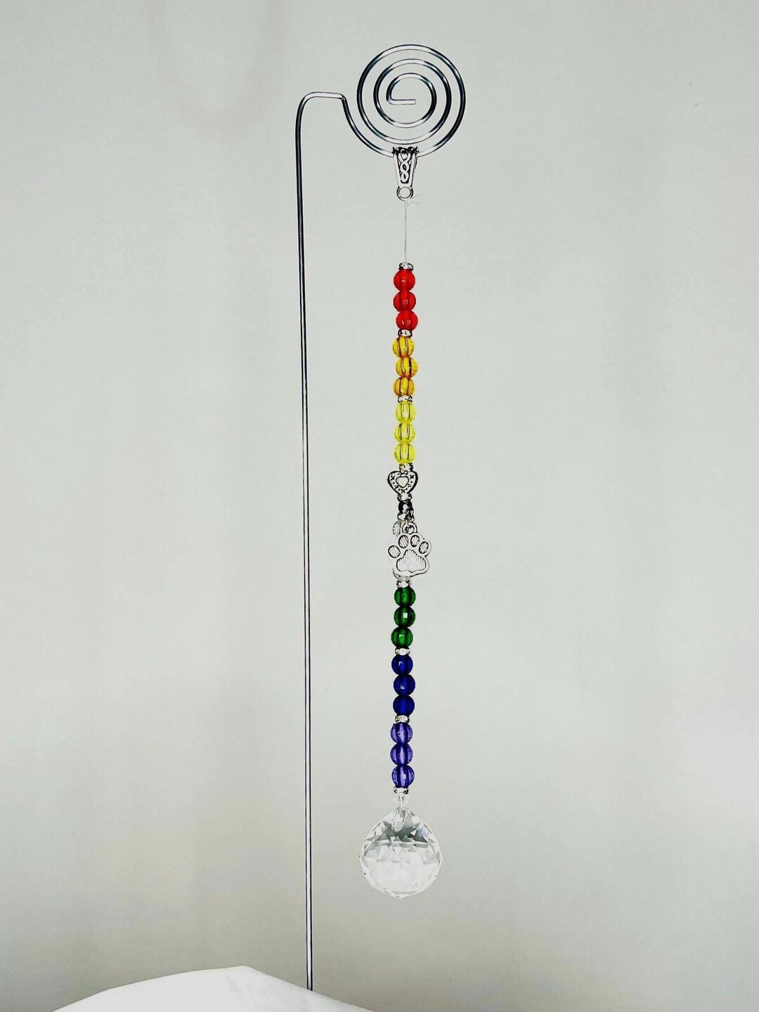 Charmed Rainbow Bridge Pet Memorial Plant Stake Suncatcher - Etsy
