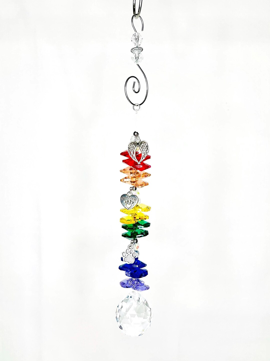 Charmed Rainbow Bridge Pet Memorial Suncatcher - Etsy