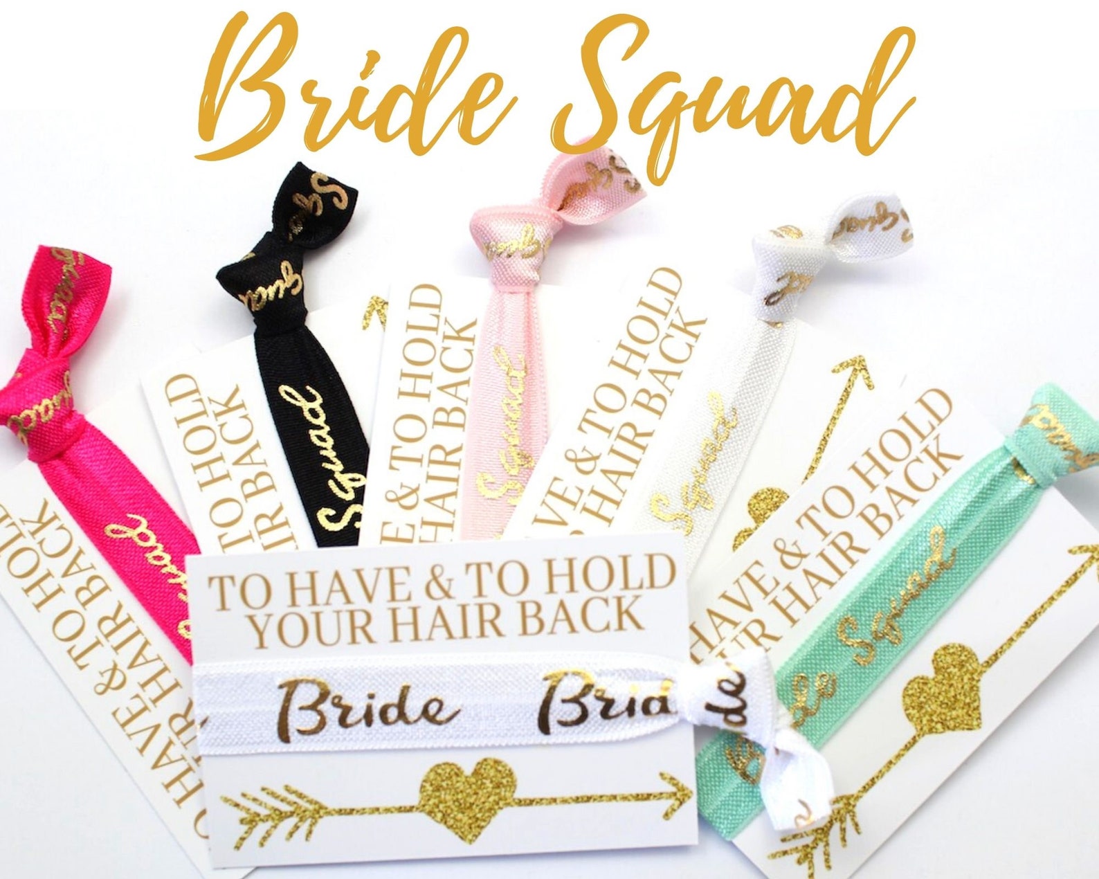 BRIDE SQUAD Bride Tribe Team Bride Wristbands Hen Party - Etsy UK