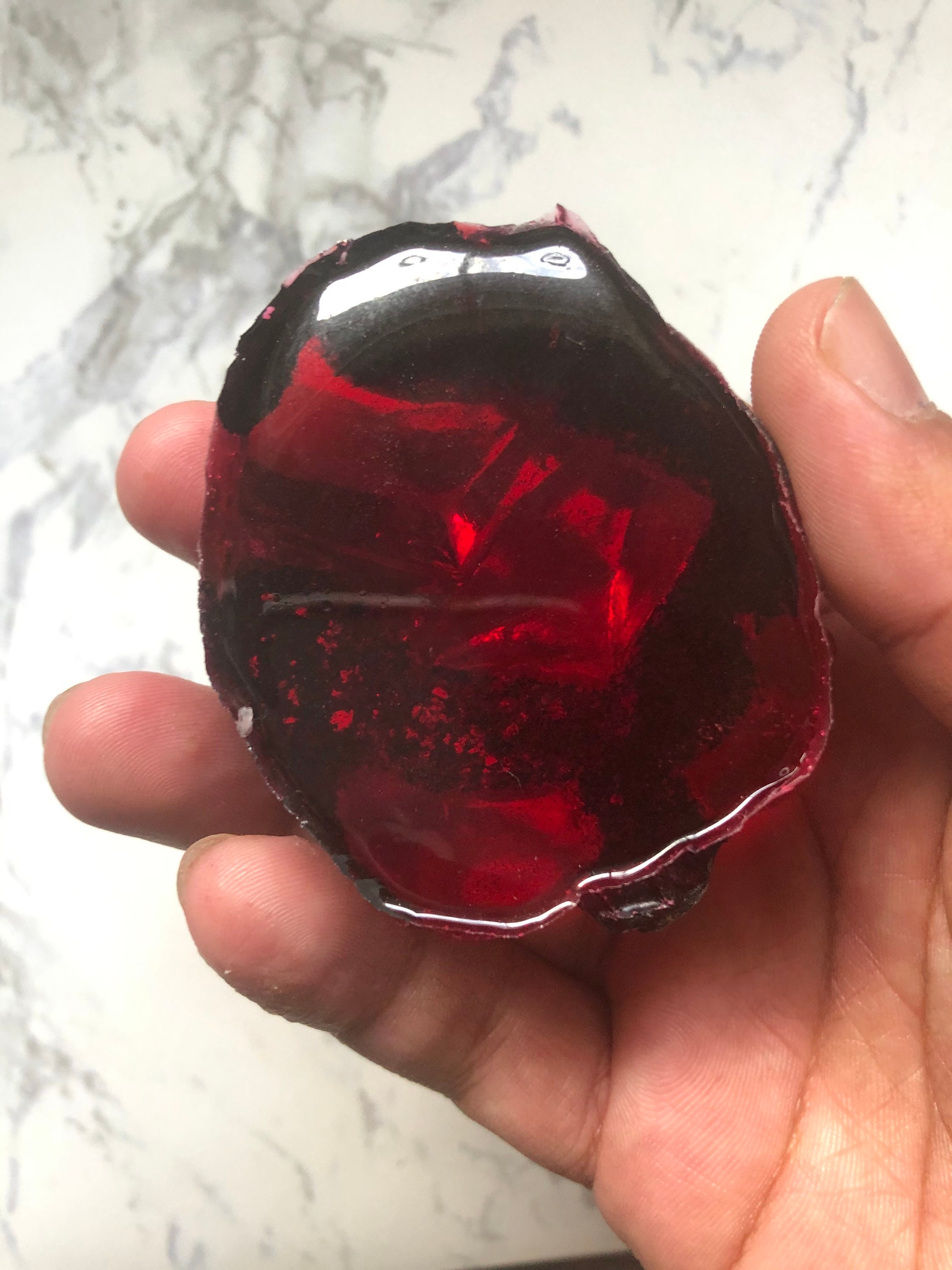 Justice Superman League Red Kryptonite Meteor Rock Prop. Small Handmade ...
