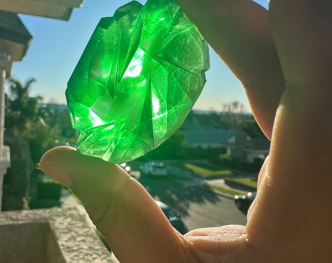 CUSTOM GREEN Power Dino Rangers Thunder Ranger Dino Gem Prop PRDT 2004 ...