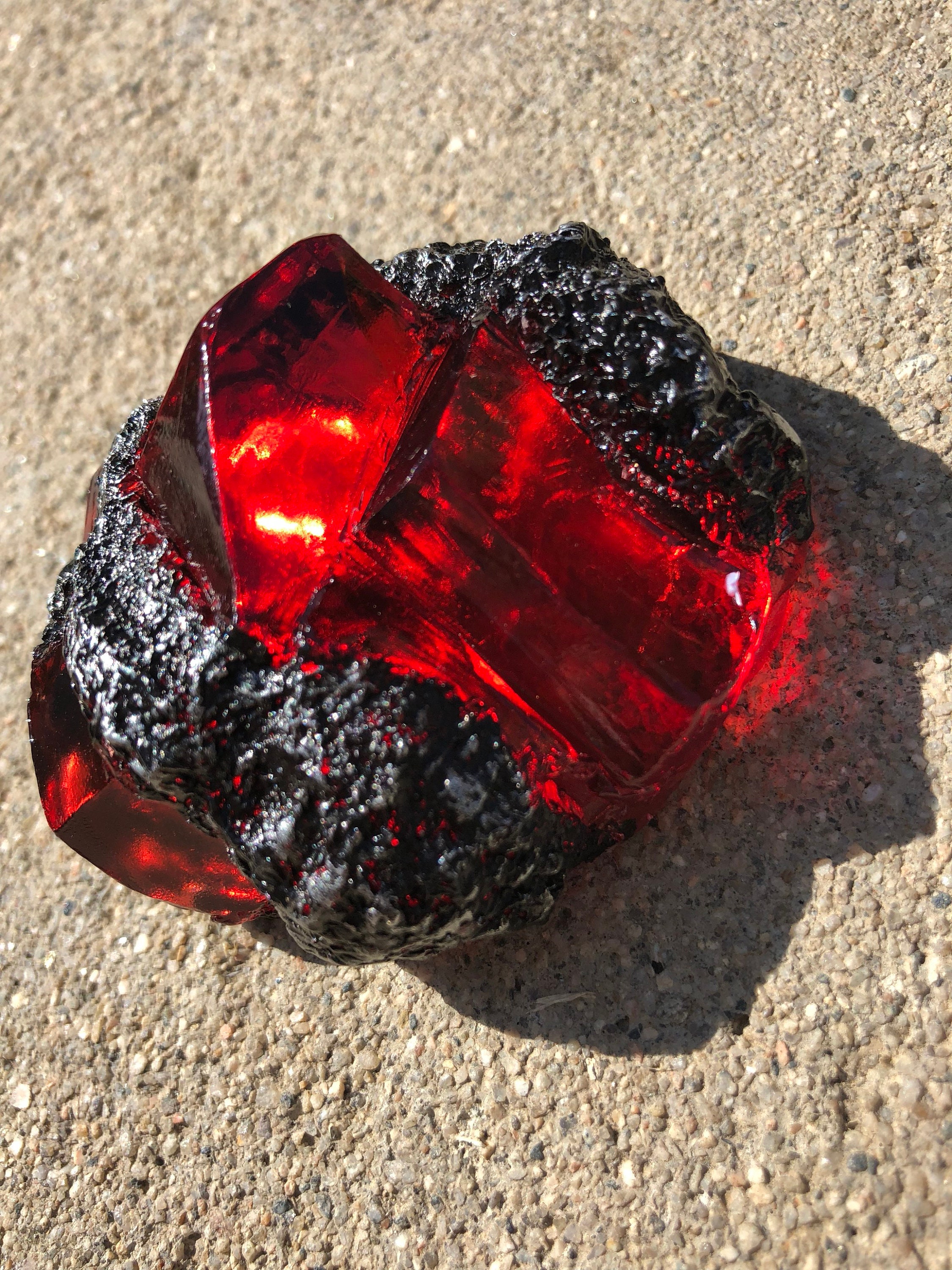 Smallville style Red Kryptonite meteor rock prop replica | Etsy