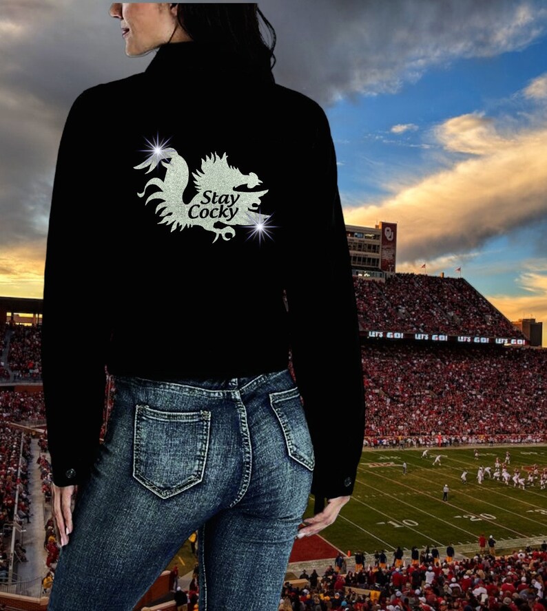 Stay Cocky-usc Carolina Gamecocks Easy Iron on Do-it-yourself Glitter ...