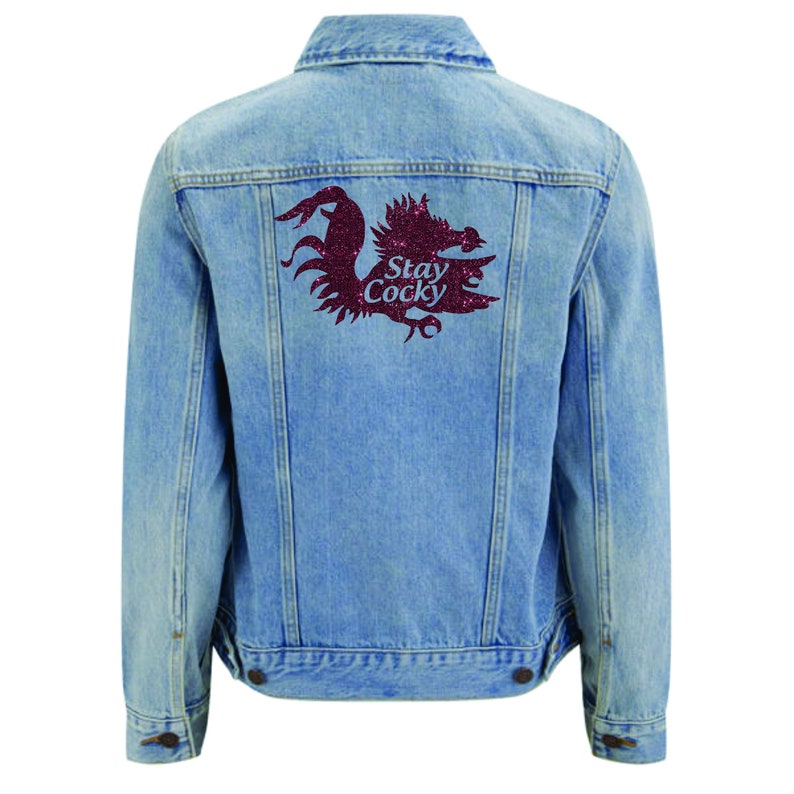 Stay Cocky-usc Carolina Gamecocks Easy Iron on Do-it-yourself Glitter ...