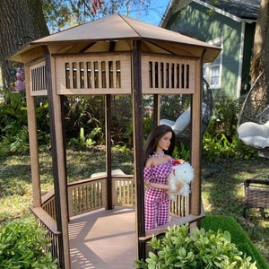 Byers Choice Gazebo and Barbie Doll Gazebo: Full Scale - Etsy