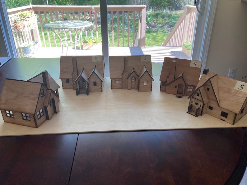 Village Complete Set Assembled - Etsy