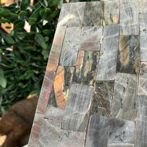 Labradorite Tile 8 5/8” X 7 3/4” 2 Lb 10 Oz Grade AAA+, Gorgeous Flash ...