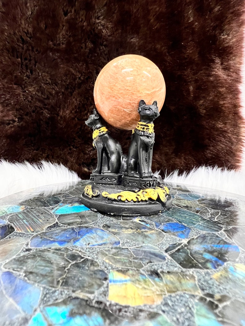 3D Printed Egyptian Cats Sphere Holder - Etsy