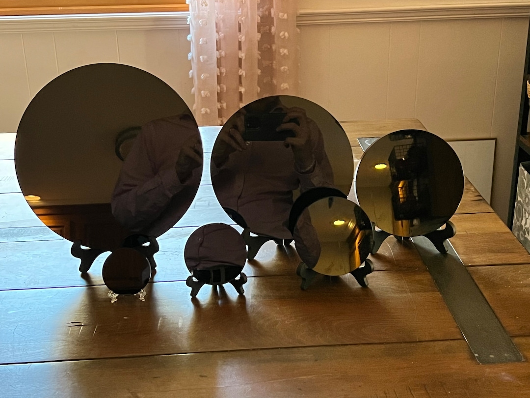 One Beautiful Black Obsidian Scrying Plate, Black Obsidian Scrying ...