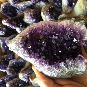 Free Standing Amethyst Cluster / Display Mini Cathedrals 9oz - 17oz ...