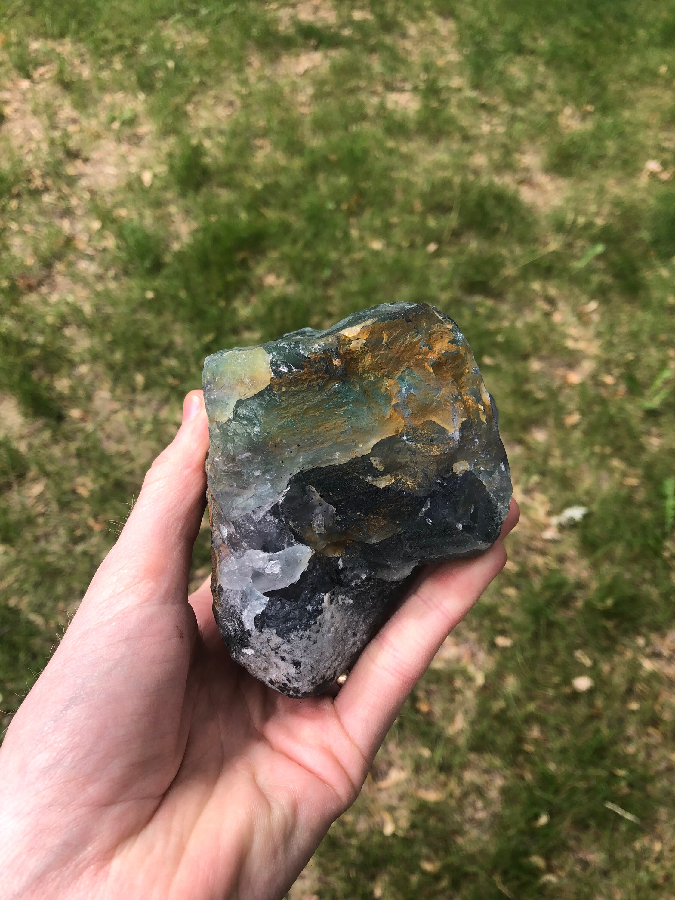 Large raw blue fluorite specimen 3lbs 8oz BFS103 | Etsy