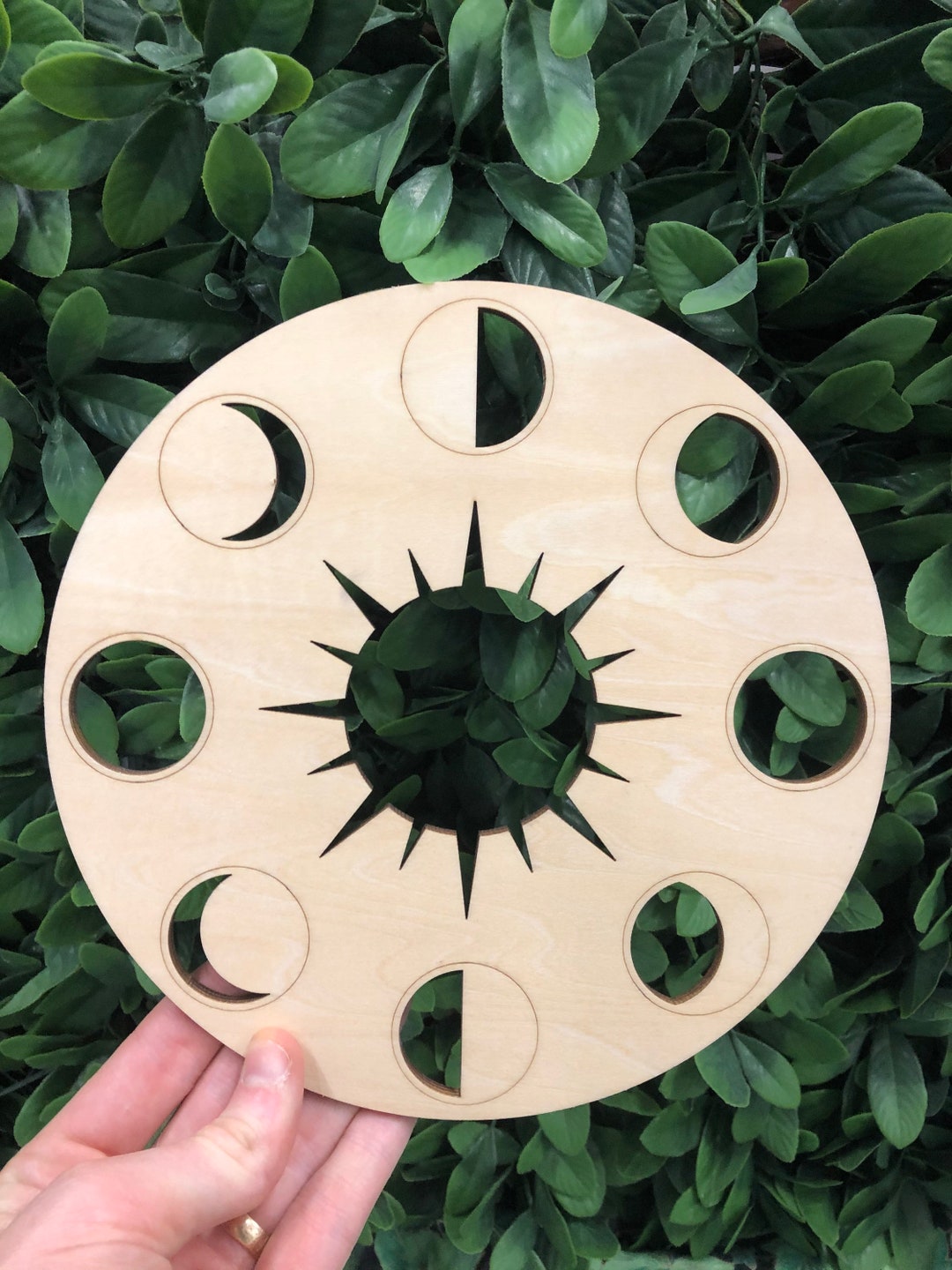 7" Sacred Geometry Wood Decoration, Home Decor, Altar Decor, Wall Hang ...