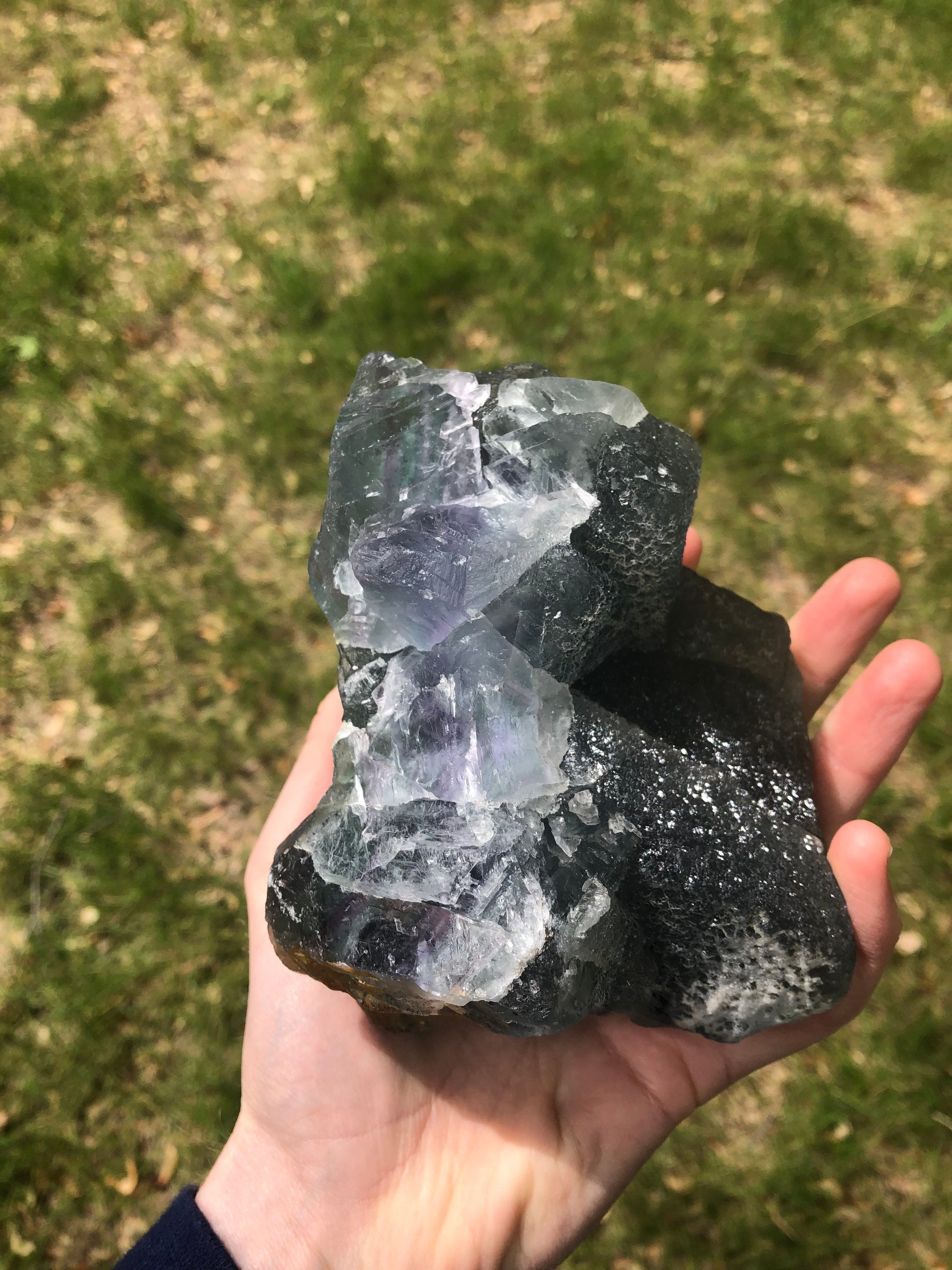 Large Raw Blue Fluorite Specimen, 3lbs 8oz BFS103 - Etsy