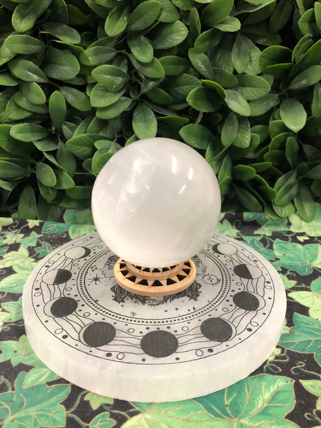 Basswood Sphere Holder, Sacred Geometry Design - Etsy