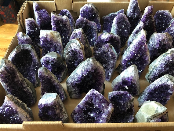 Free Standing Amethyst Cluster / Display Mini Cathedrals 9oz | Etsy Canada