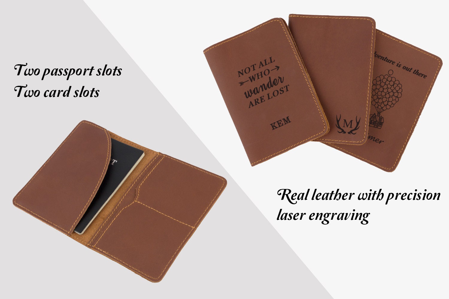 Passport Case Personalized Passport Case Engraved Passport | Etsy