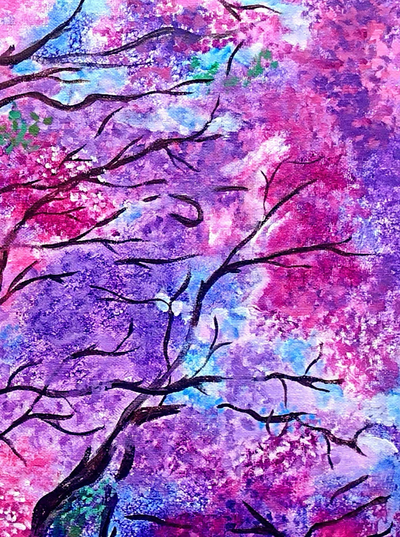 Purple Tree, Purple Jacaranda, Digital Download Purple Tree, Digital ...