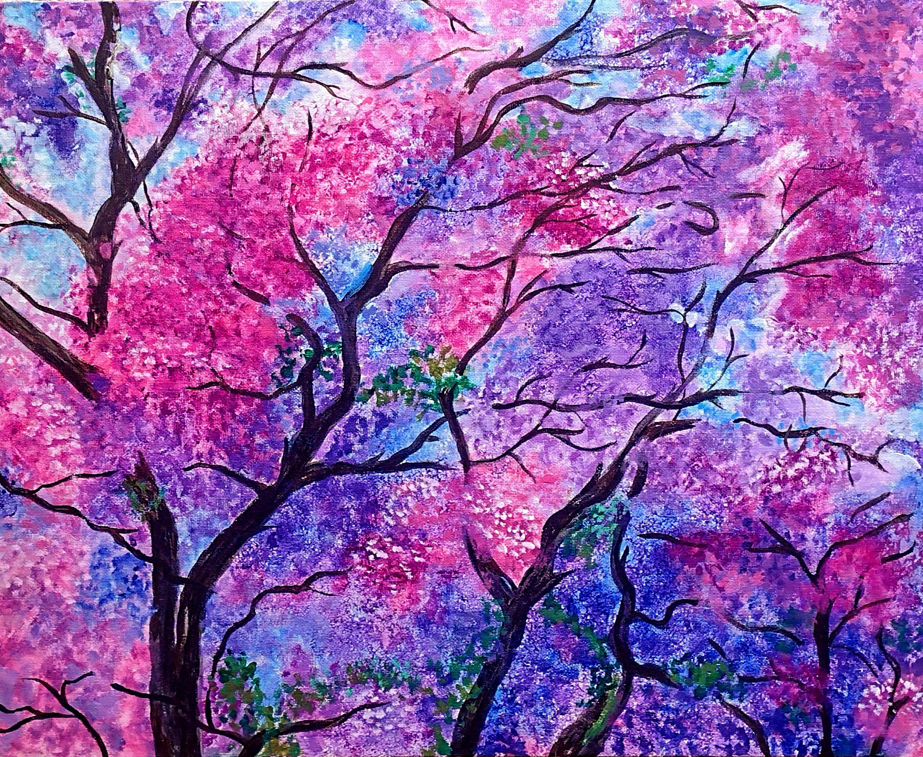 Purple Tree, Purple Jacaranda, Digital Download Purple Tree, Digital ...