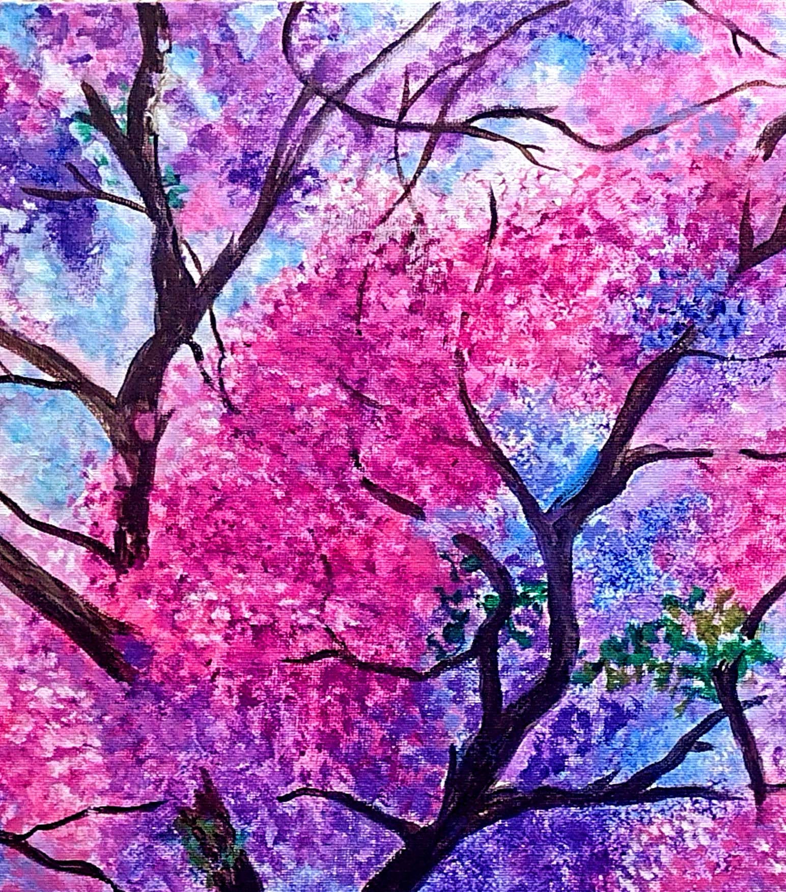 Purple Tree, Purple Jacaranda, Digital Download Purple Tree, Digital ...