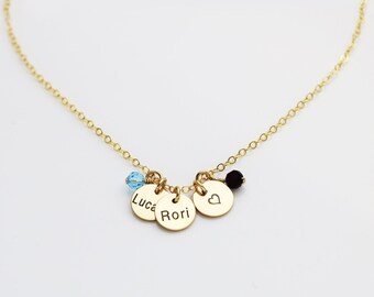 Gold Disc Necklace - Etsy