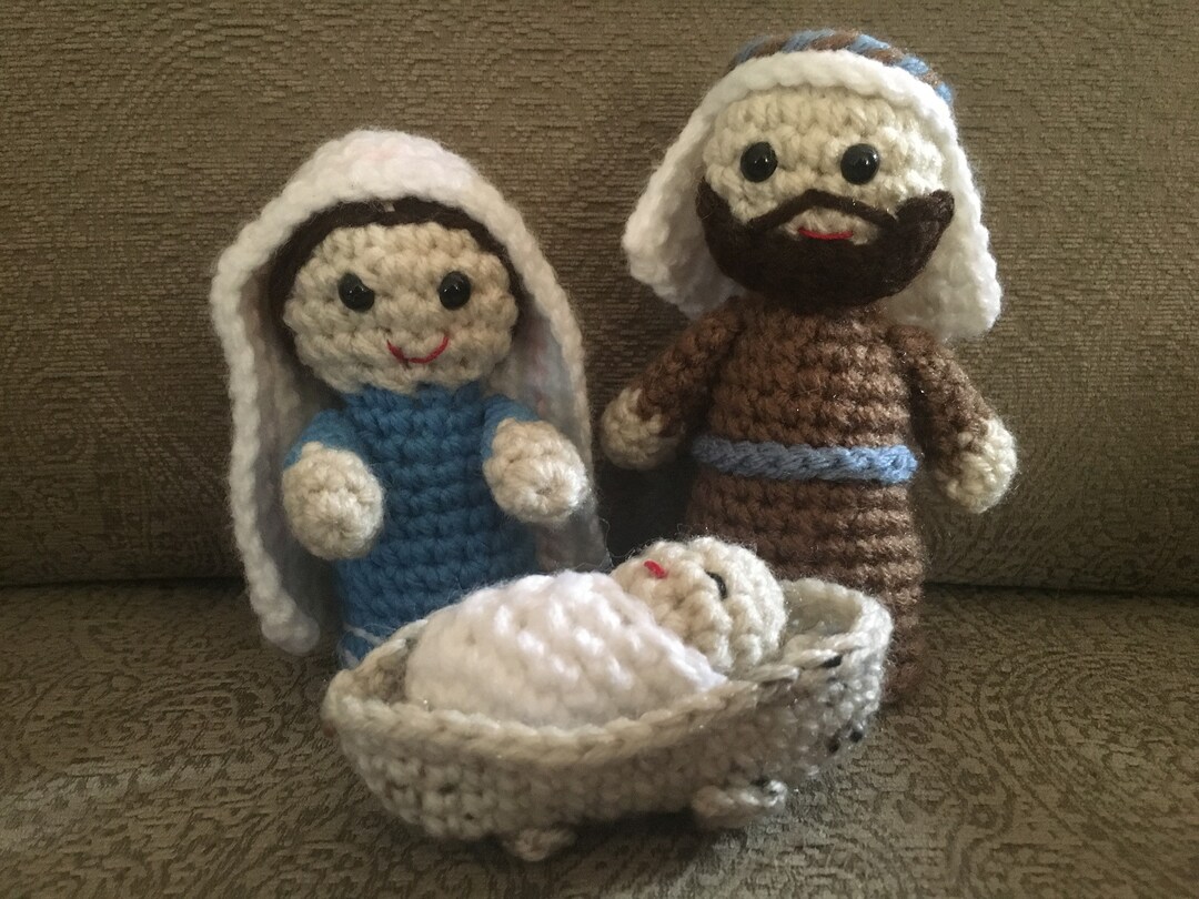 Crochet Jesus, Mary, and Joseph - Etsy