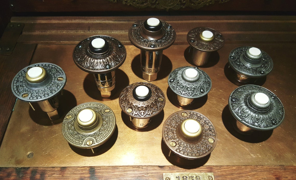 Custom New Victorian Style Doorbell Nutone Button Metallic - Etsy