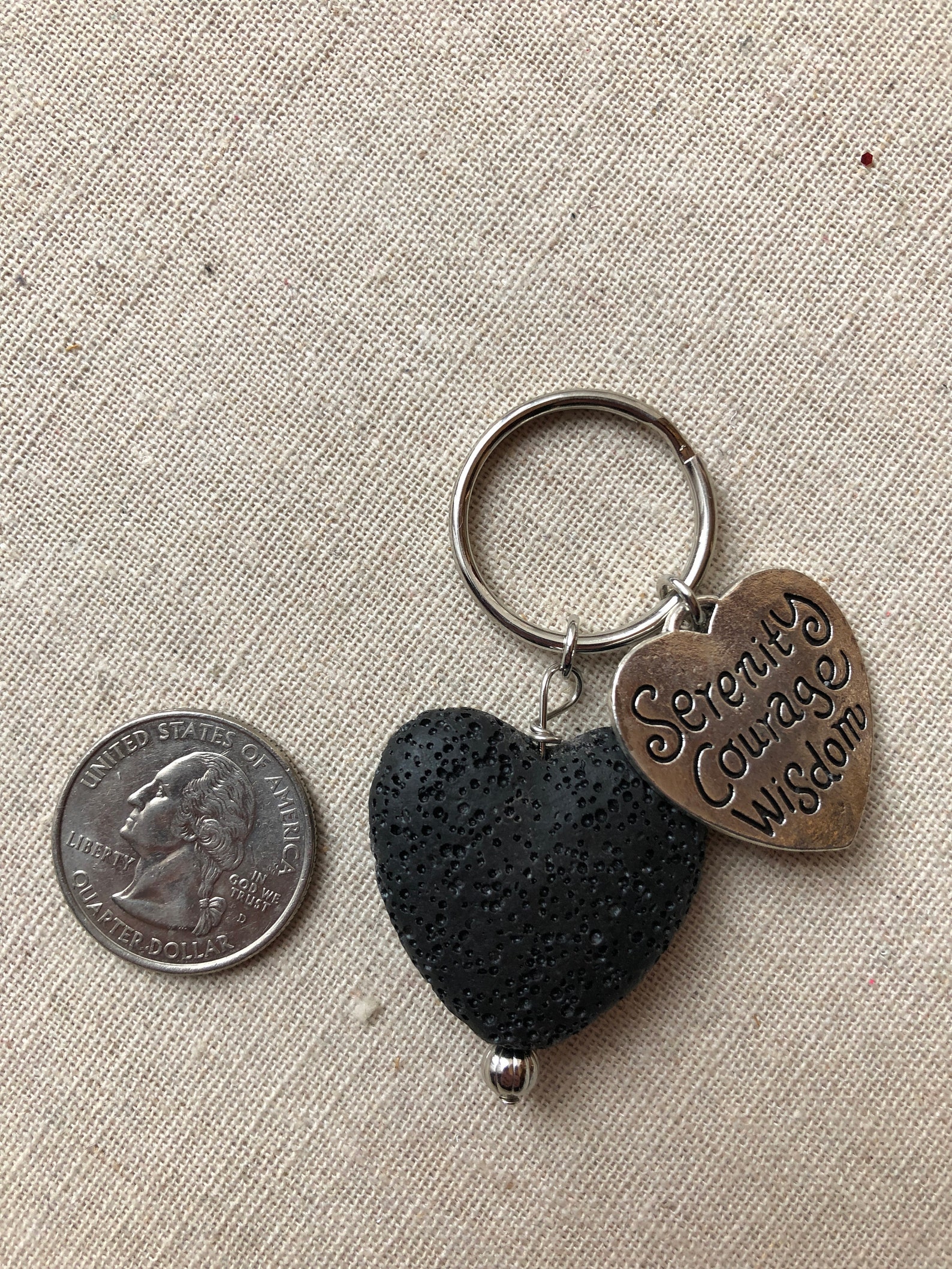 Keychain Serenity Courage Wisdom Keychain Diffuser | Etsy