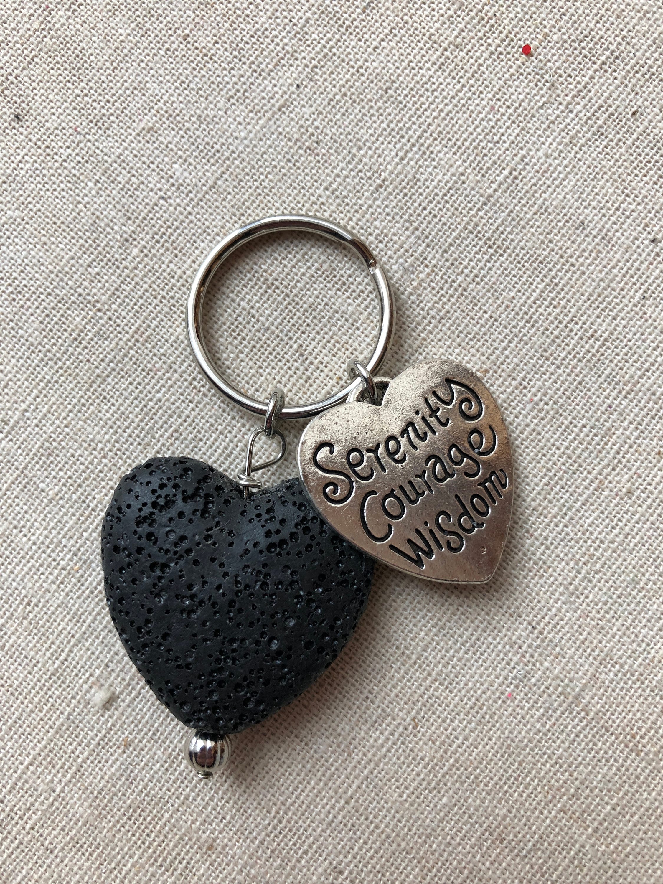 Keychain Serenity Courage Wisdom Keychain Diffuser | Etsy