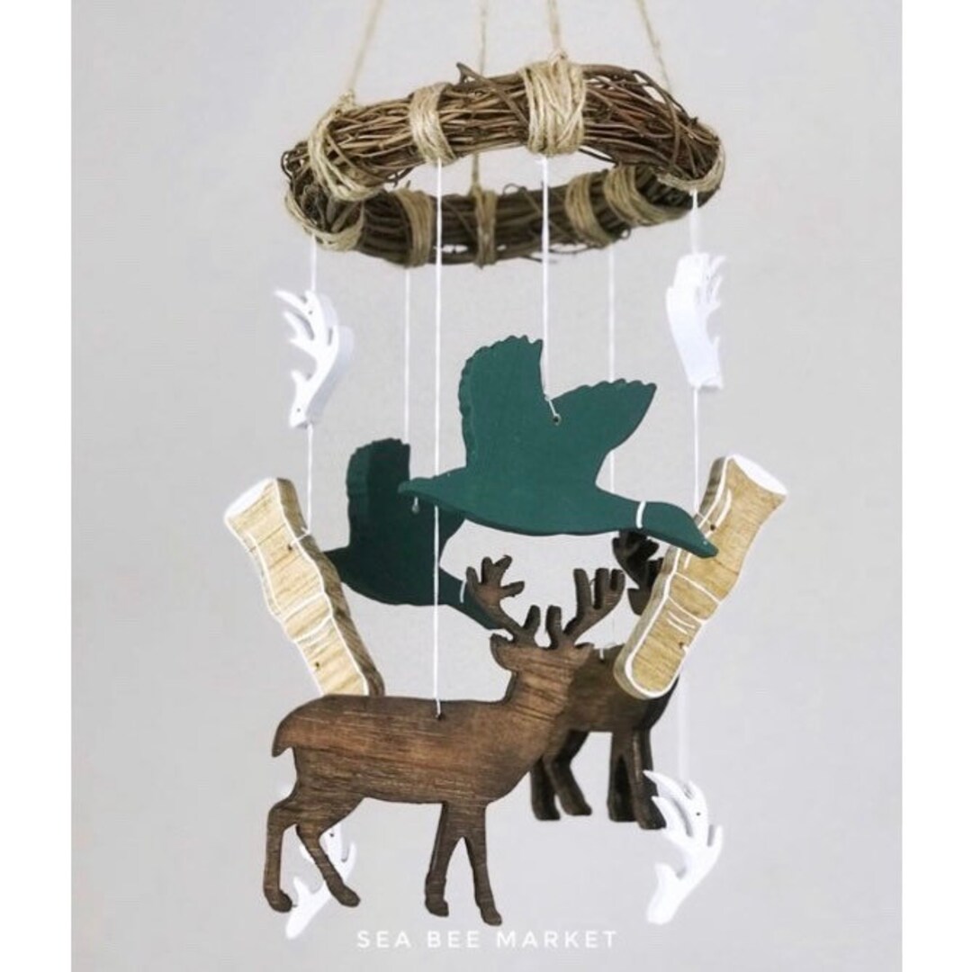 Hunting Nursery Duck and Deer Crib Mobile - Nursery Mobile - Hunting ...