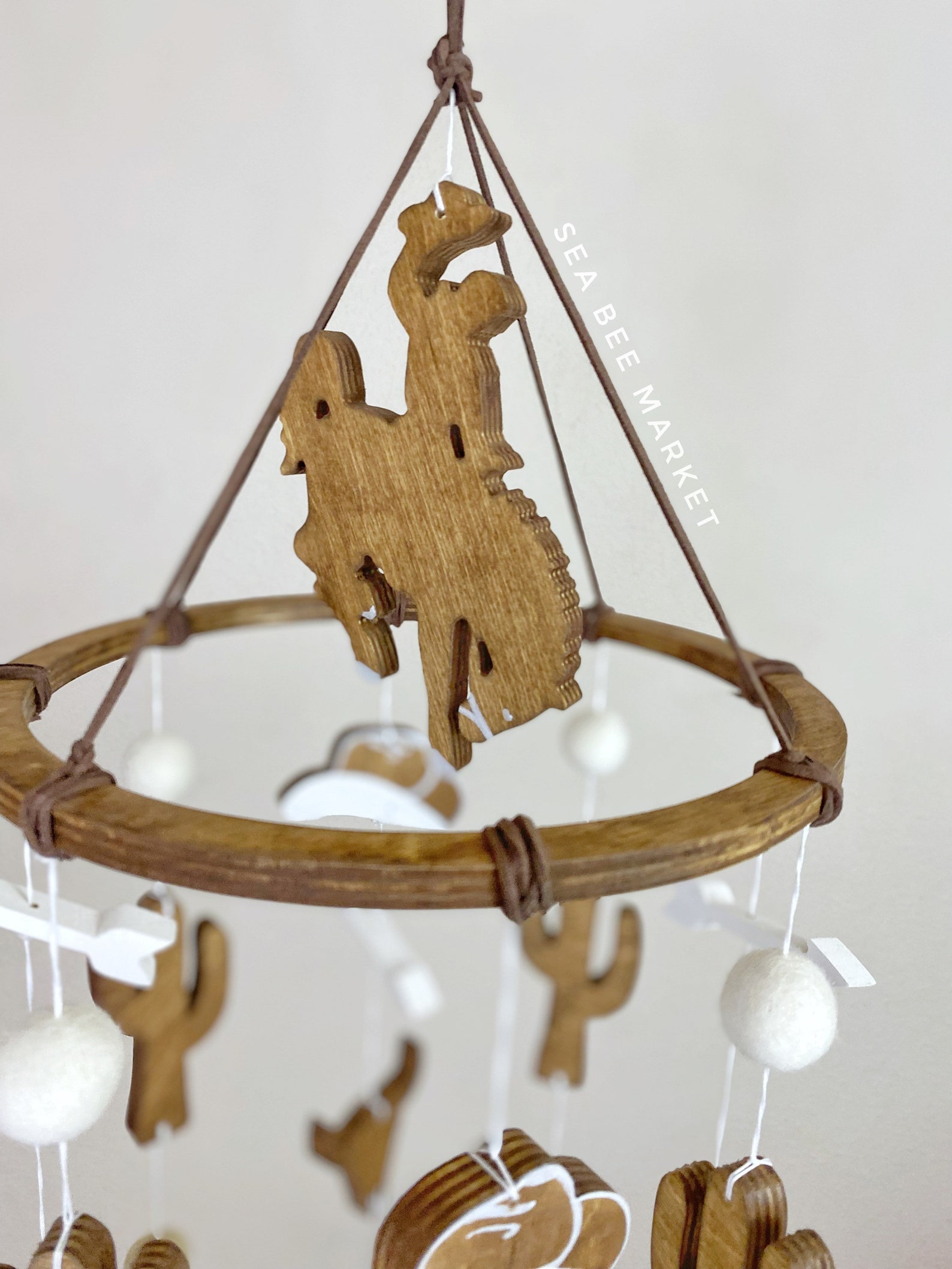 Neutral Cowboy Western Crib Mobile Classic/vintage Cowboy - Etsy