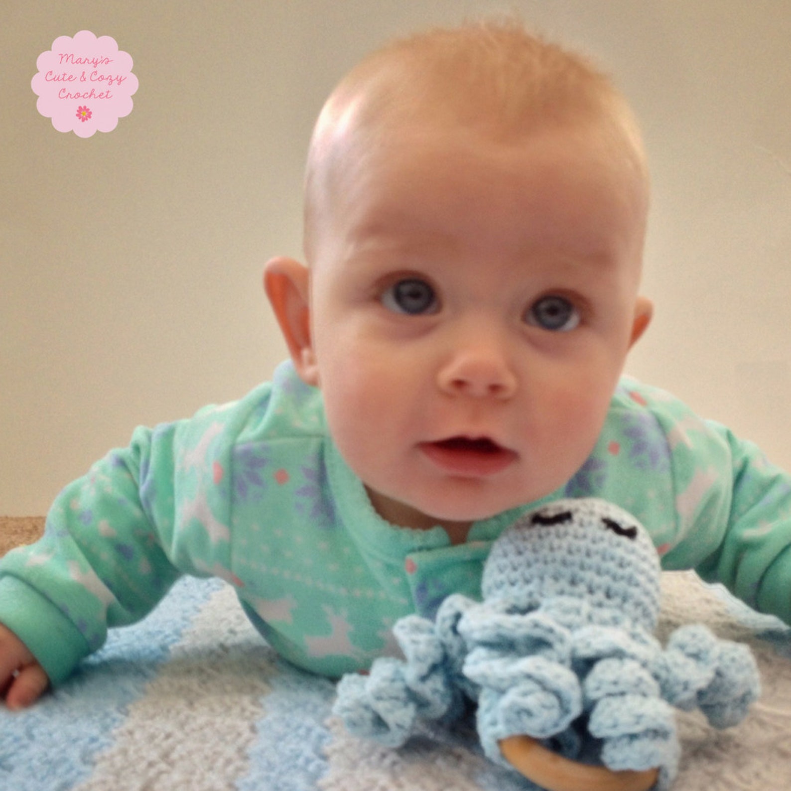 Olly the Octopus Teething Ring PATTERN ONLY - Etsy