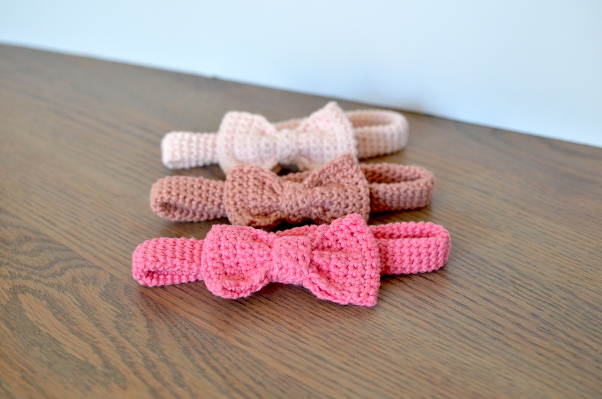 Crochet Baby Bow Headband Pattern: Beginner Cotton Elastic Headwrap ...