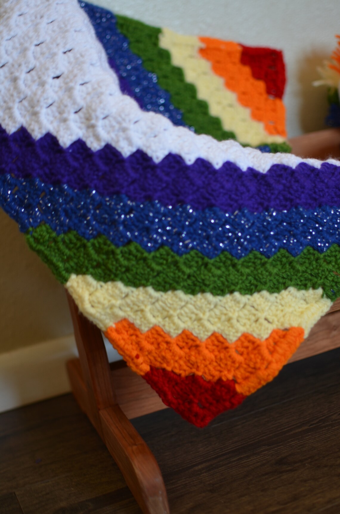 Rainbow C2C Crochet Baby Blanket PATTERN ONLY - Etsy