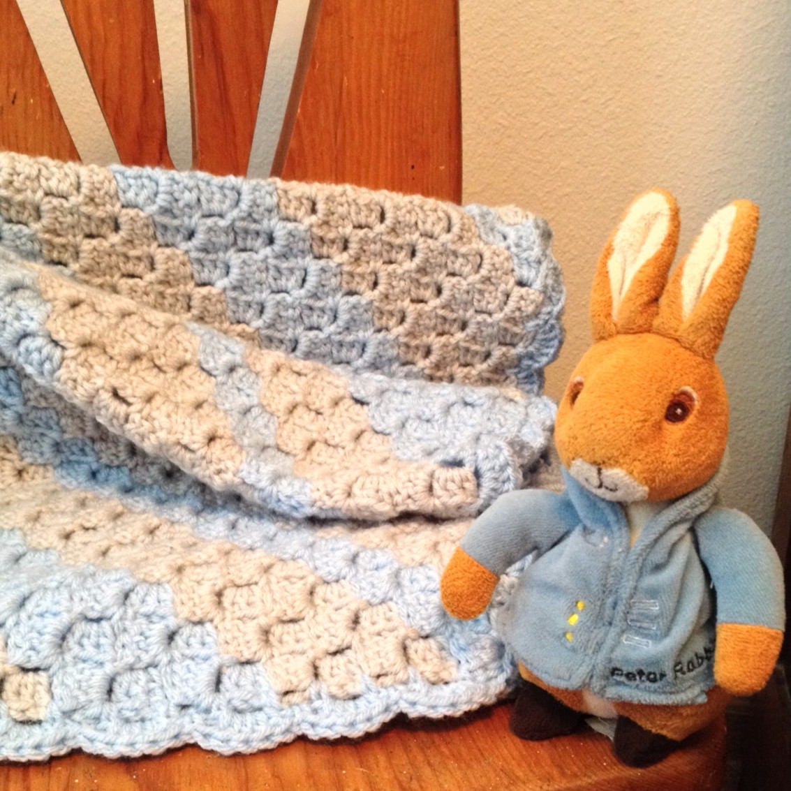 Baby Boy Blue Blanket PATTERN ONLY - Etsy