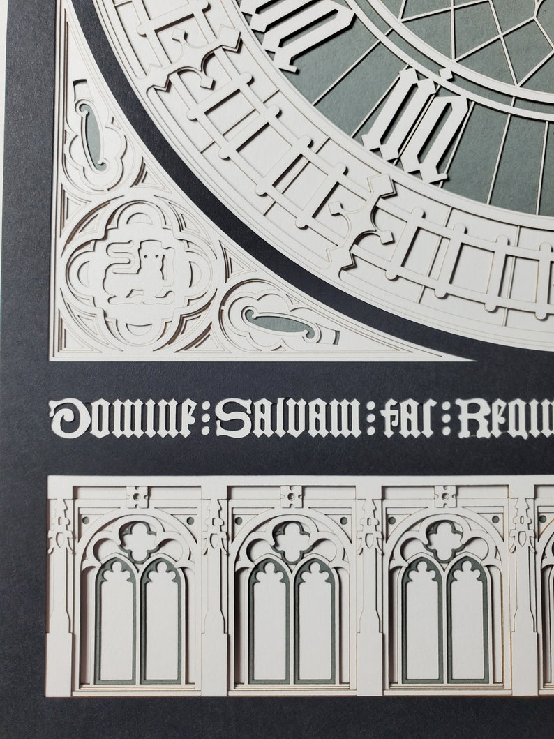 Big Ben Clock Face 8-layer Papercut Sculpture Panel 11"x14" Unframed - Etsy